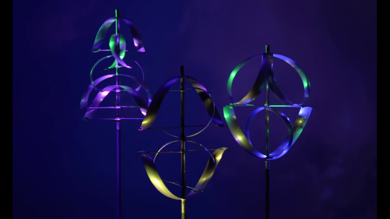 Eclipse, Zephyr, and Meridian Stainless Steel Wind Sculptures with ...