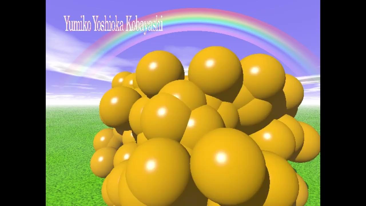 POV-Ray Yellow ball 3D animation～Yumiko Yoshioka Kobayashi 20221115 rapid - YouTube
