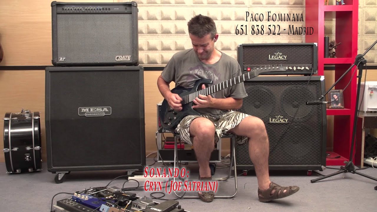 Paco Fominaya - cover Cryn (Joe Satriani) - YouTube