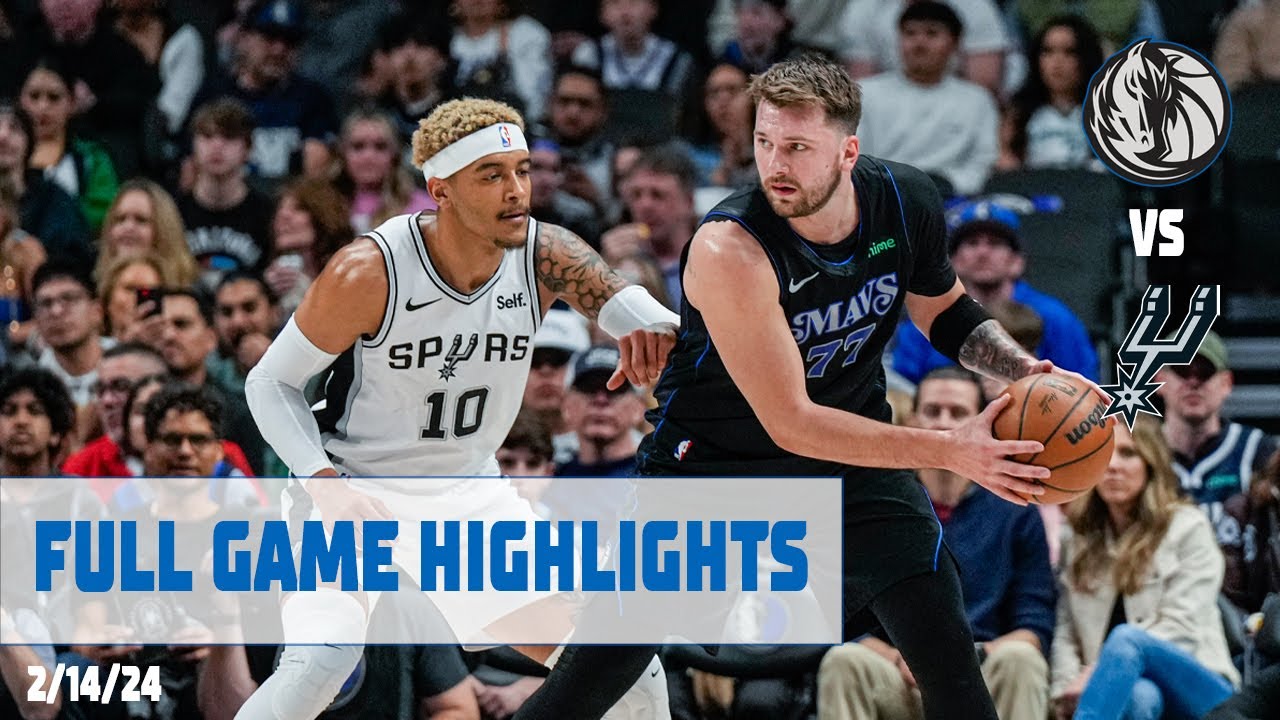 Luka Doncic (27 points) Highlights vs. San Antonio Spurs | 2/14/24 ...