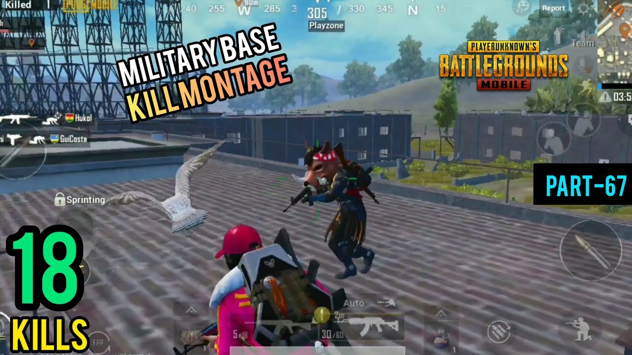 Military Base Kill Montage | PUBG Mobile - AkhiLesh YT - YouTube