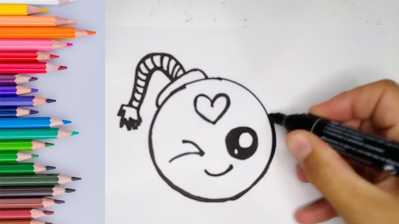 🌈Cómo dibujar y colorear una bomba para niños 💣Paso a paso🌈 How to draw ...