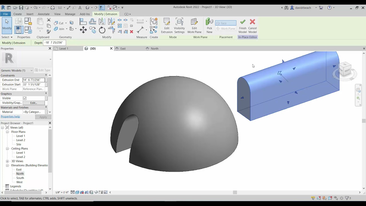 Glass Dome With Mullions - Revit - YouTube
