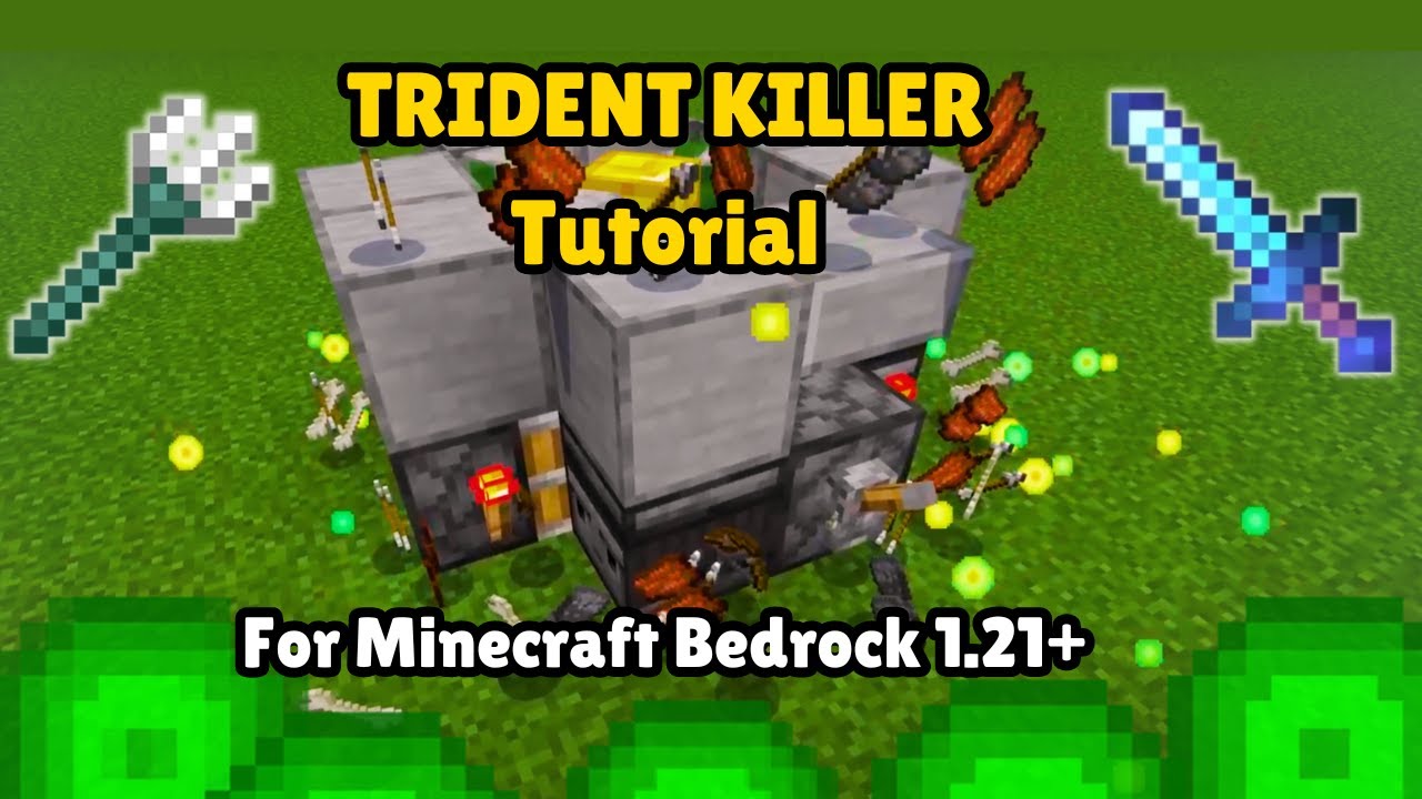 How to Build TRIDENT KILLERS in Minecraft Bedrock 1.21+ - YouTube