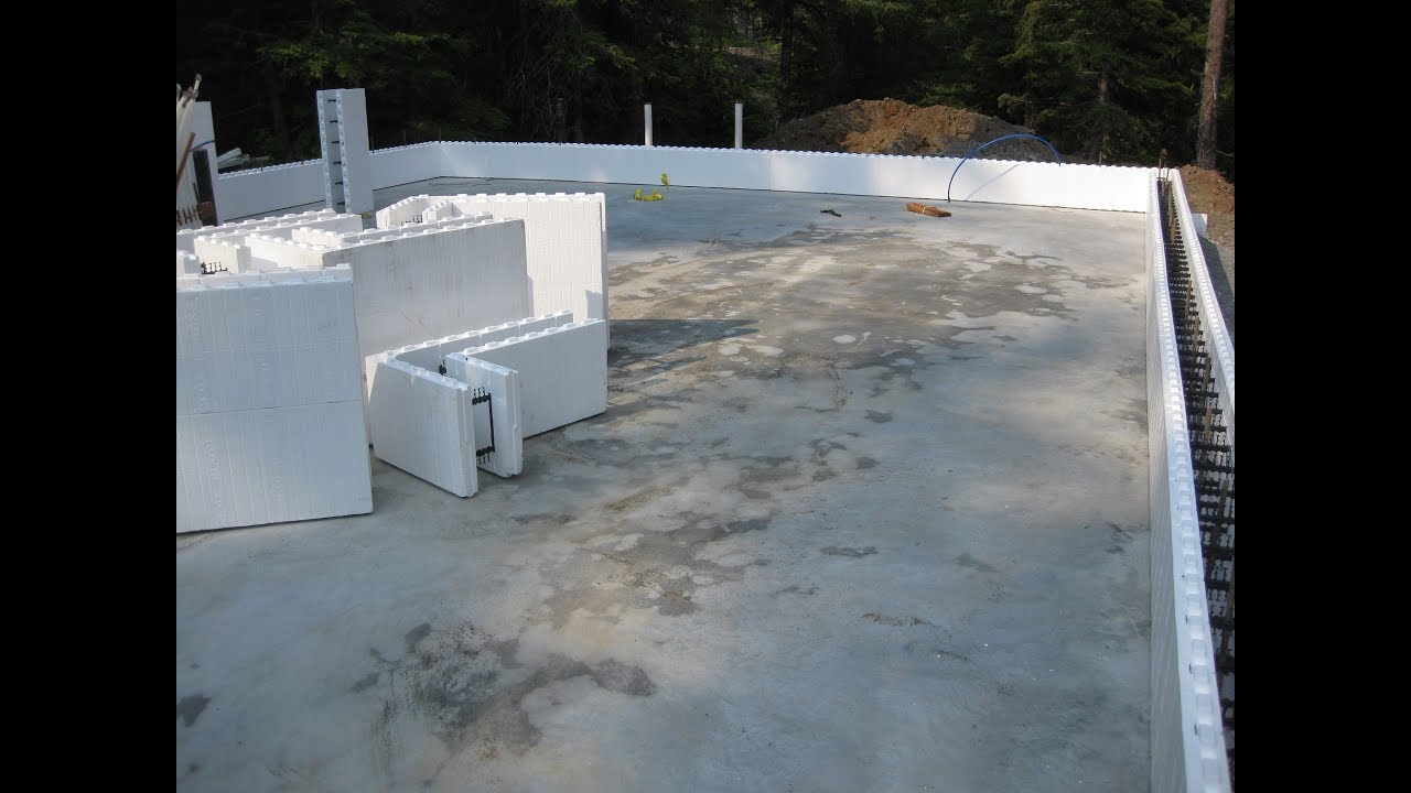 Beginning to Build Fox Blocks ICF Walls in Alaska July 13 2017 - YouTube