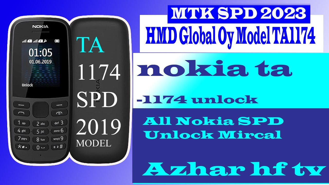 Hmd Global Oy Ta-1174 unlock/Nokia Ta 1174 unlock/Nokia 105 TA-1174 Security Code Unlock/azhar ...
