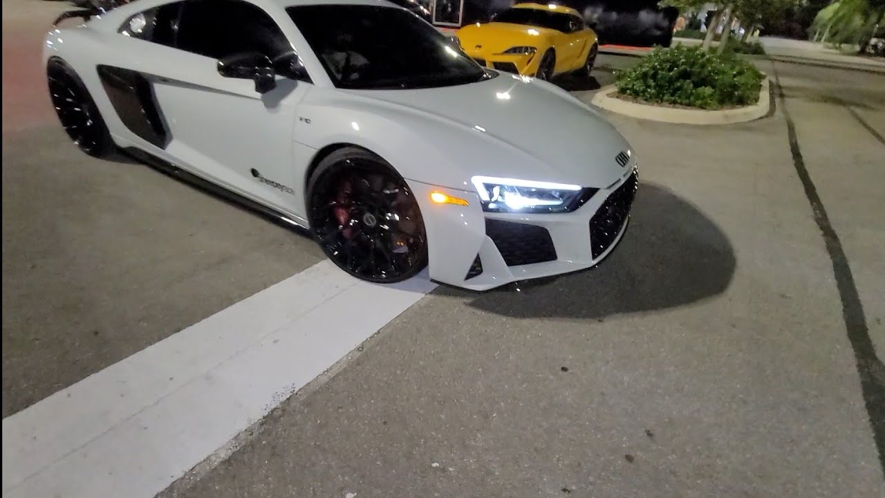 Sheepey Race Audi R8 Twin Turbo vs FAST Built Nissan GTR R35 - YouTube