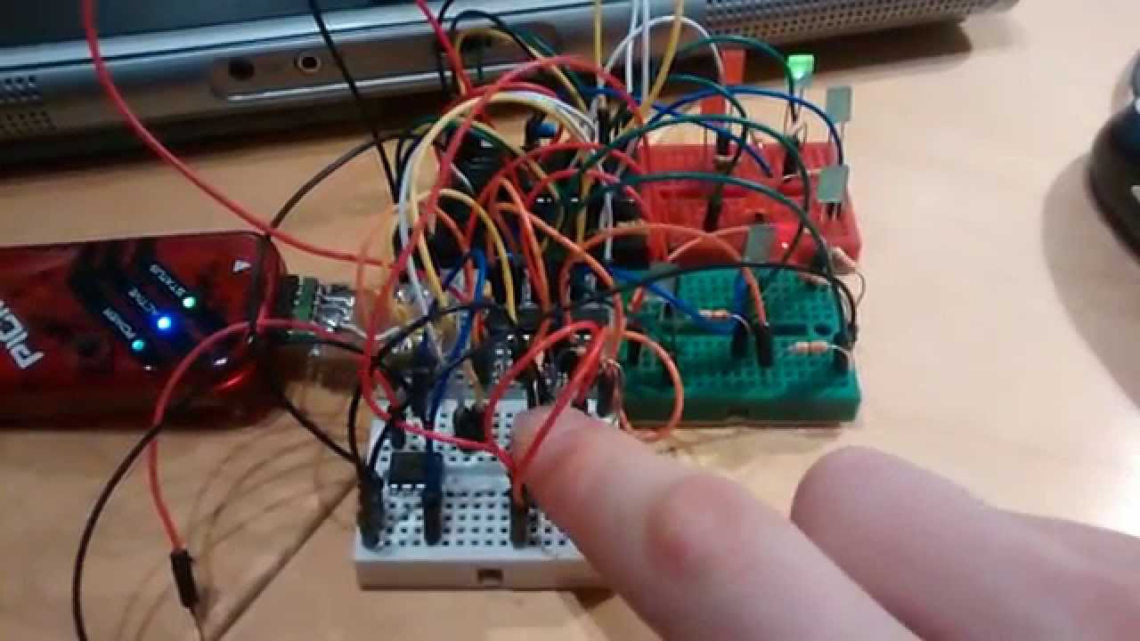 I2C LED and button - YouTube