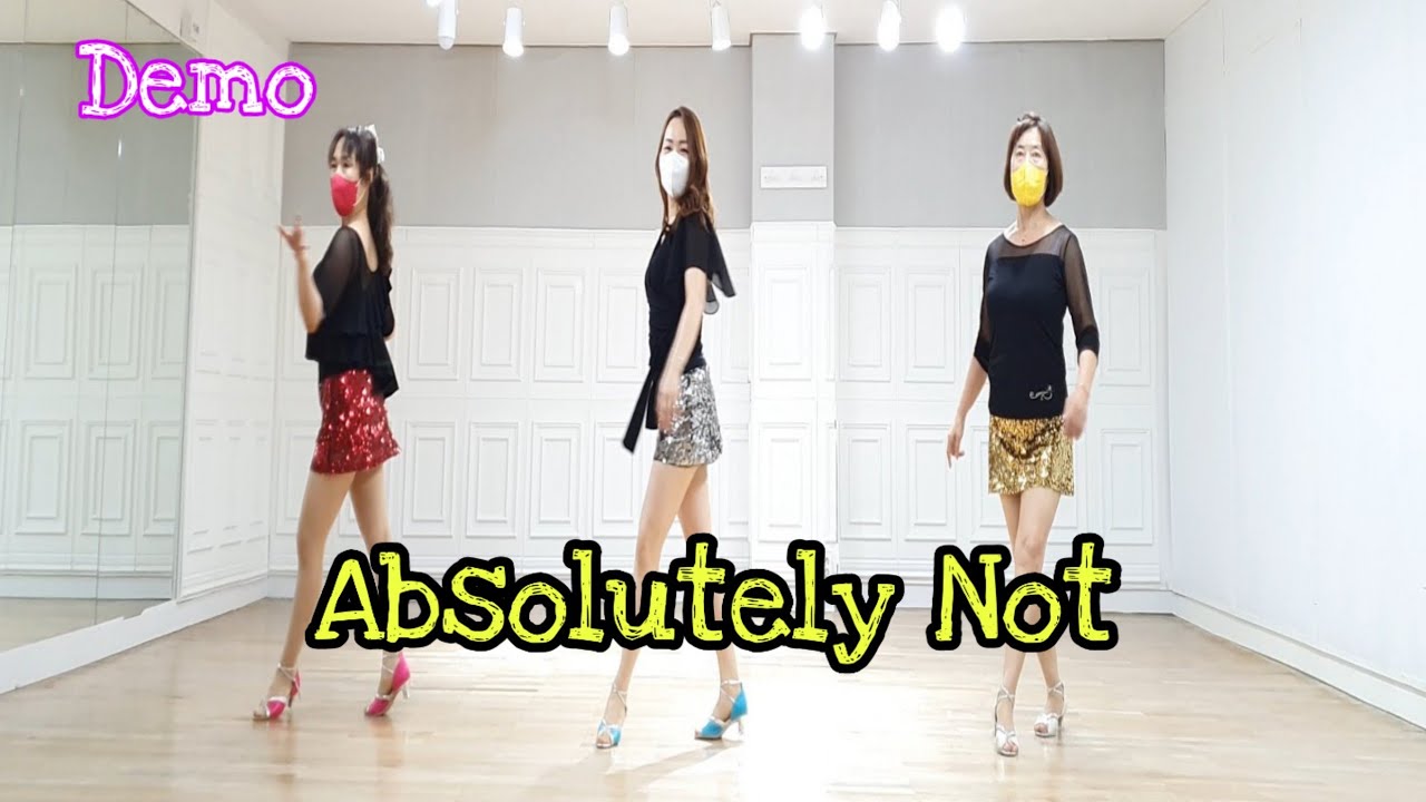 Absolutely Not - Line Dance (Demo) - YouTube