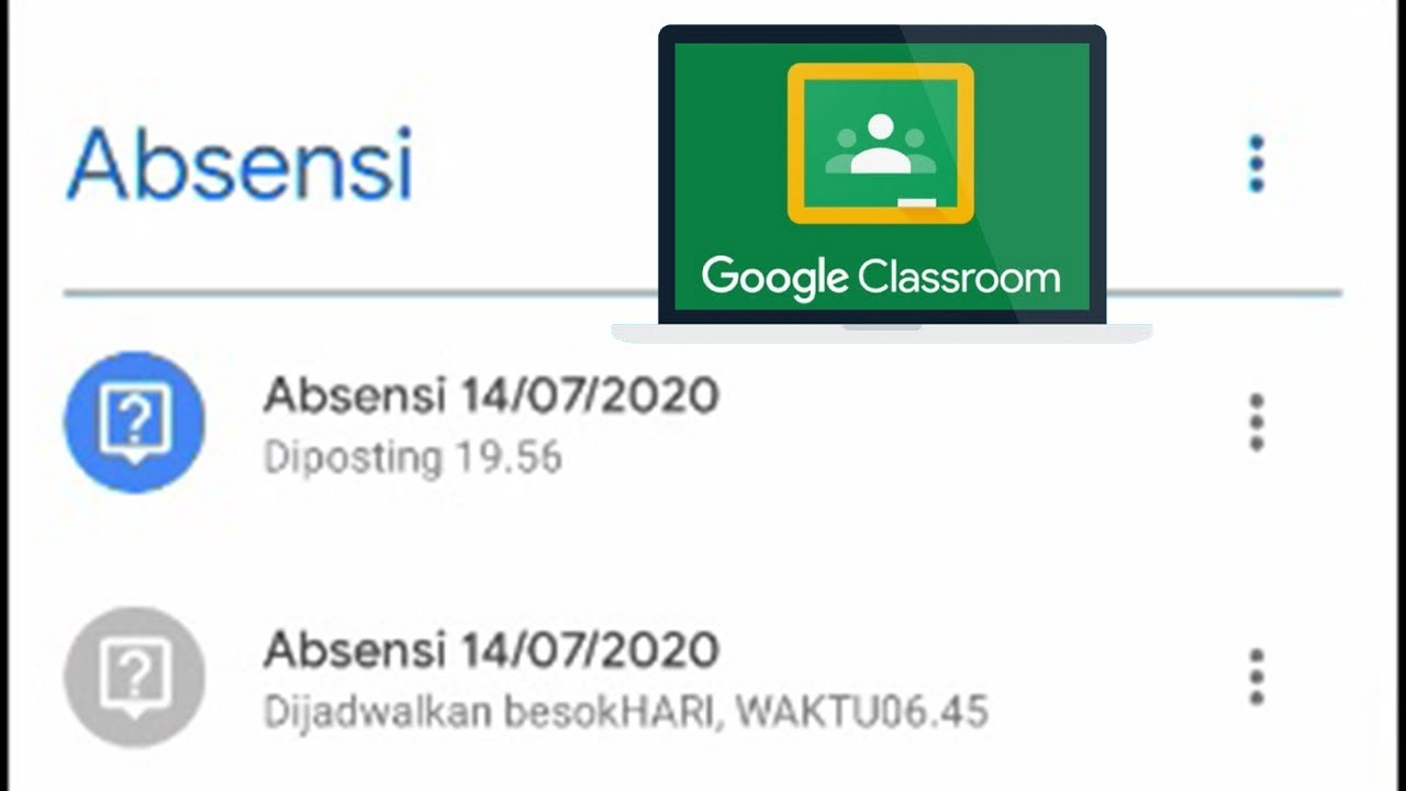 Cara Membuat Absen di Google Classroom Untuk Guru | Tutorial Google Classroom - YouTube