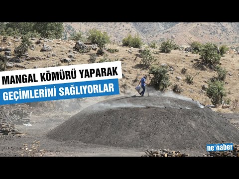 Mangal Kömürü Yaparak Geçimlerini Sağlıyorlar