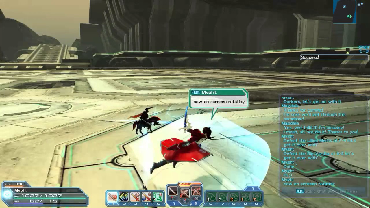 Pso2 guren double tap dash - YouTube