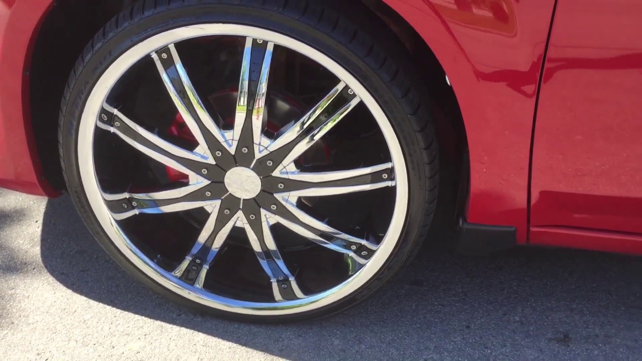 Dodge @limitless tire 22" velocity wheels - YouTube