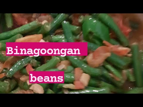 pinoy recipe. Binagoongan beans. simple ulam. - YouTube