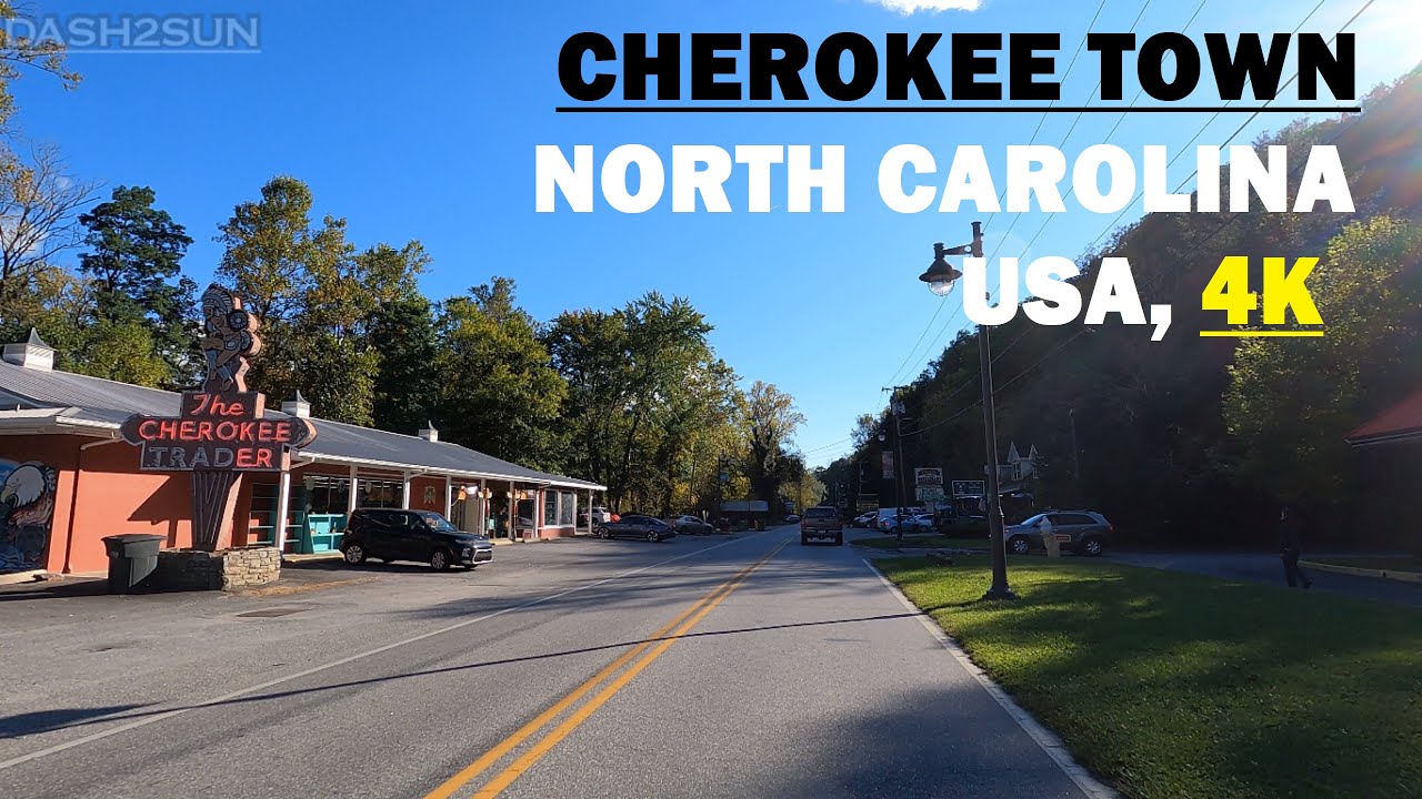 Cherokee Town and Suburb 4K Gopro - North Carolina USA - YouTube