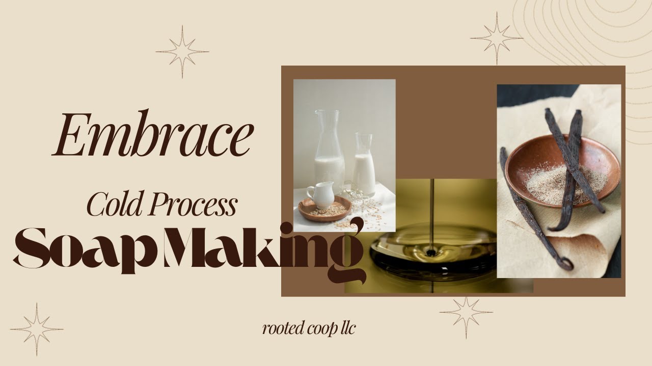 🛁Nourishing Vanilla Brown Sugar Goat Milk Soap 🌟 Rooted Coop's Cold Process Soapmaking💦🧼 - YouTube