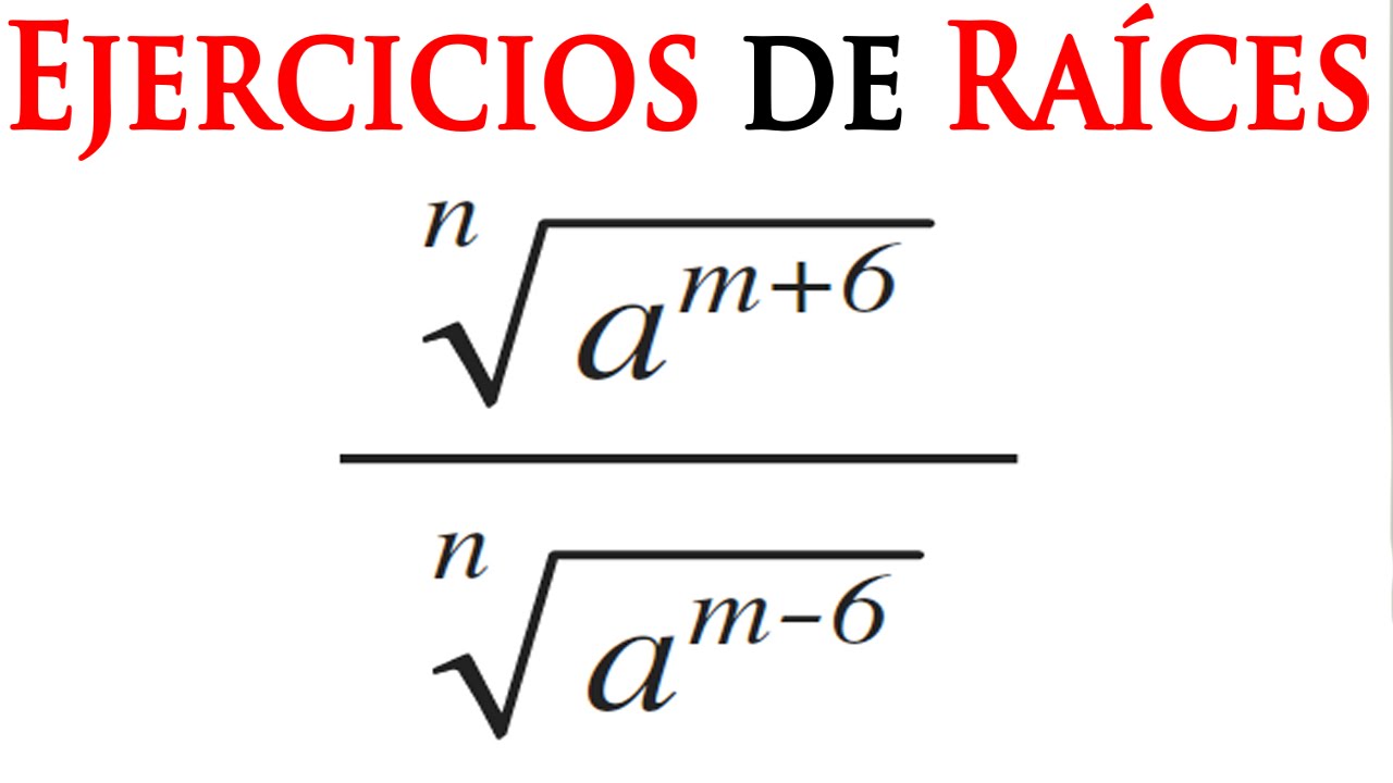 Ejercicios de Raíces #16 [Matemáticas] - YouTube