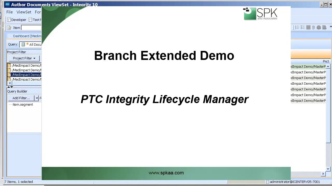 PTC Integrity Lifecycle Manager - Branch Extended Demo - YouTube