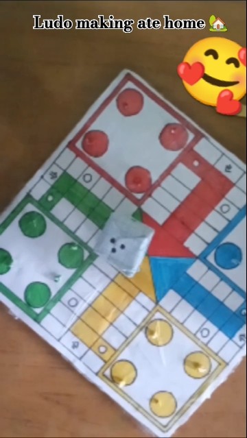 how to make Ludo ate home 🏡 gar per Ludo bana diya itana easily#newsong ...