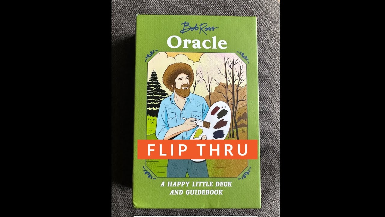 Bob Ross, a happy little oracle deck - an oracle deck flip thru - YouTube