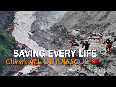 Only building skeletons left: China chasing 72-hour golden window to rescue mudslide-hit border port