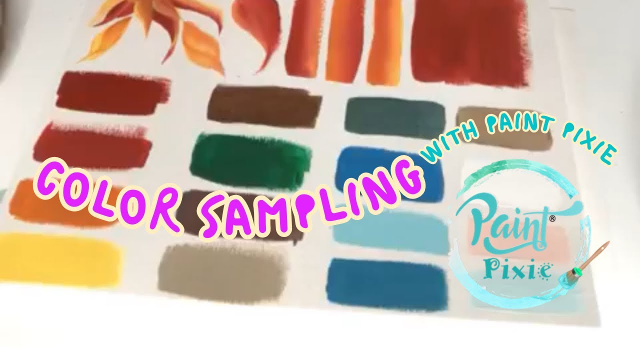Color Sampling with Paint Pixie Magical Chaulk Paints - YouTube