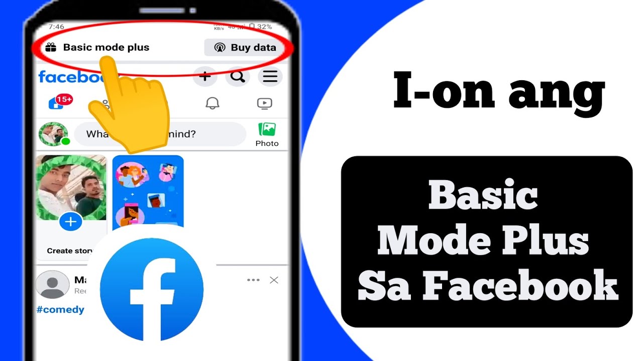 Paano I-on ang Basic Mode Plus Sa Facebook | Paano I-on ang Libreng ...