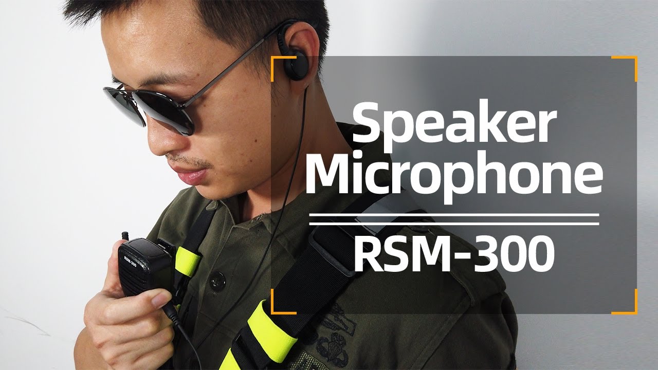 RSM-300 Medium Duty Remote Speaker Microphone - YouTube