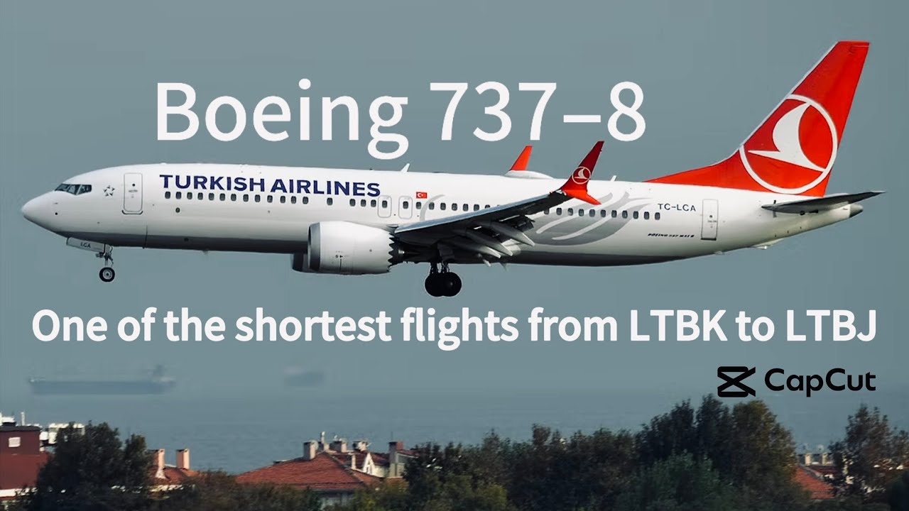 One of the shortest flights on the Boeing 737–8 - YouTube