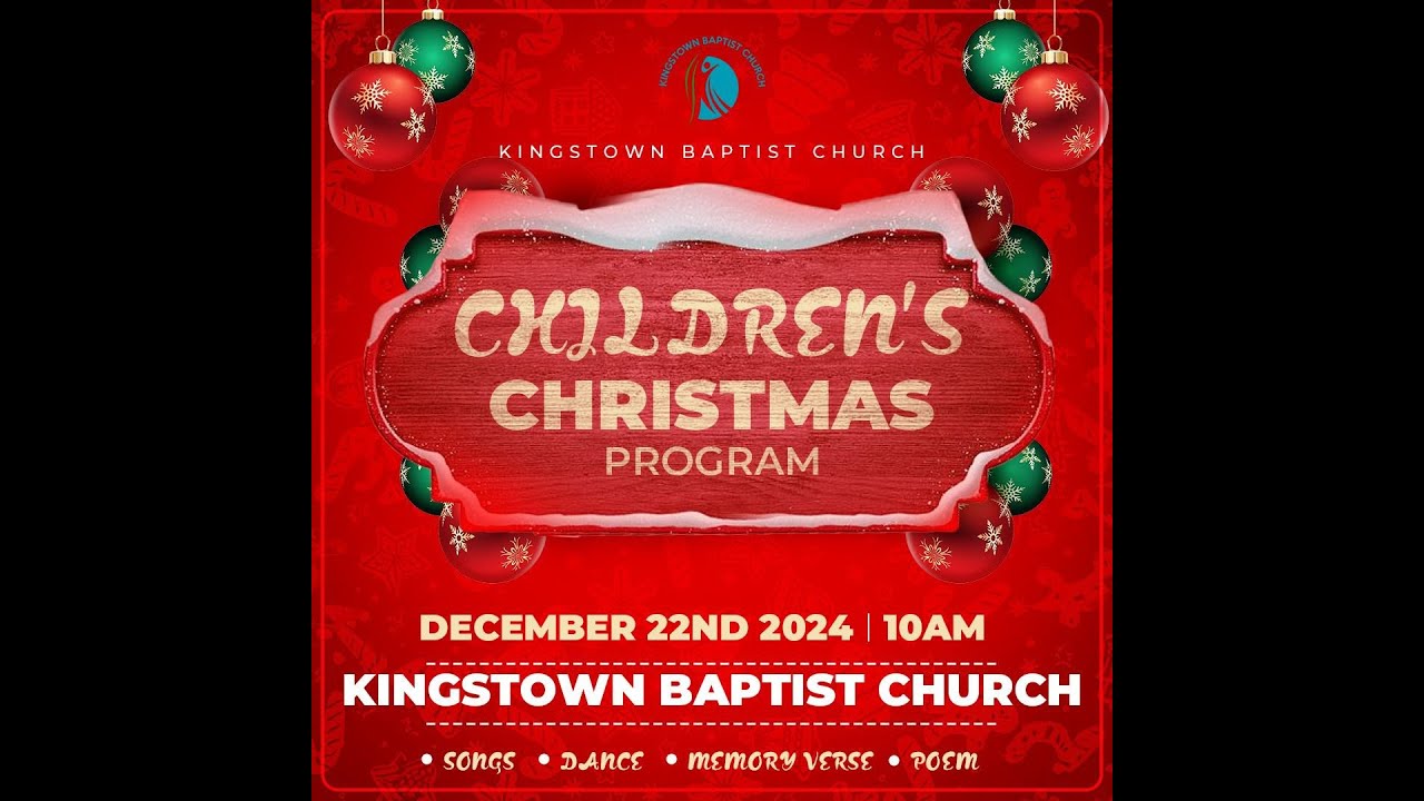 Children's Christmas Programme 22nd Dec 2024 - YouTube