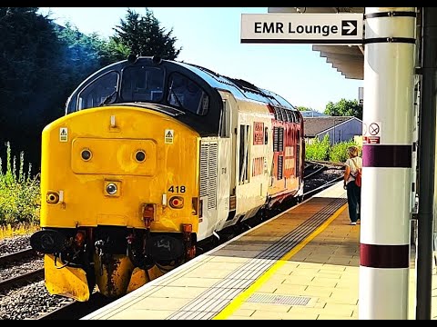 DERBY STATION -Class 37 No.37418 'An Comunn Gaidhealach' at Derby ...