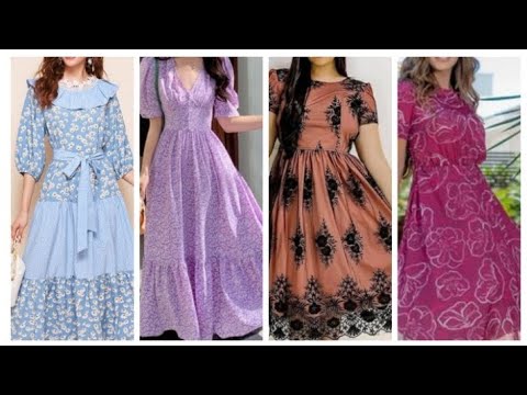 upcoming top stylish Western body midi frock Maxi frock design - YouTube