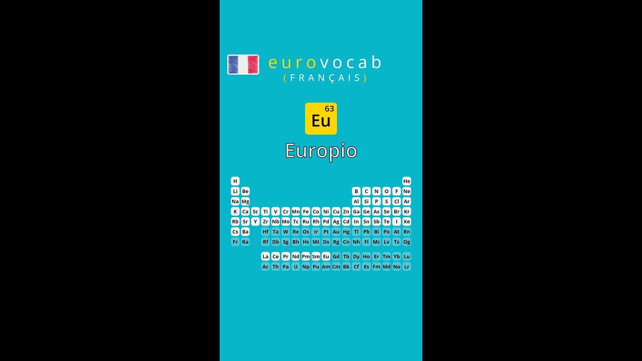 Learn French - Periodic Table - 118 Elements - YouTube