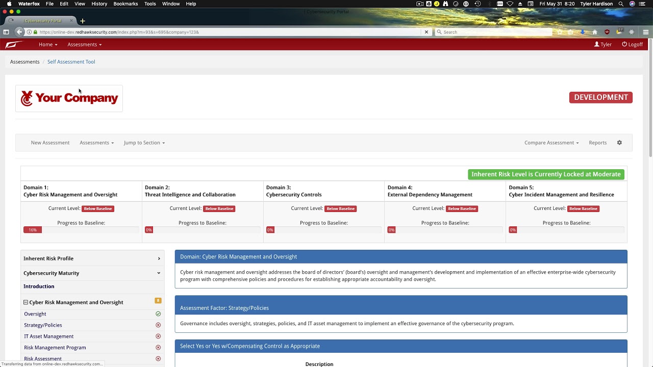 Portal 7.9 - FFIEC CAT Demonstration - YouTube