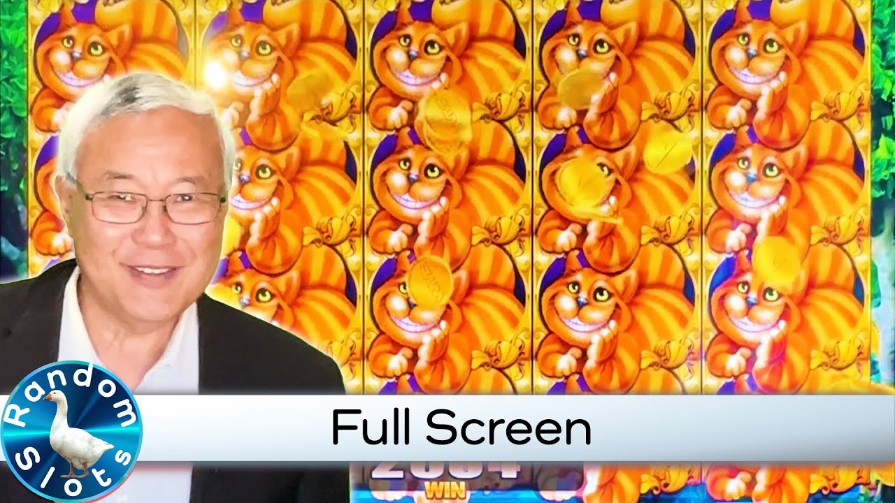 The Cheshire Cat Slot Machine Full Screen Win - YouTube