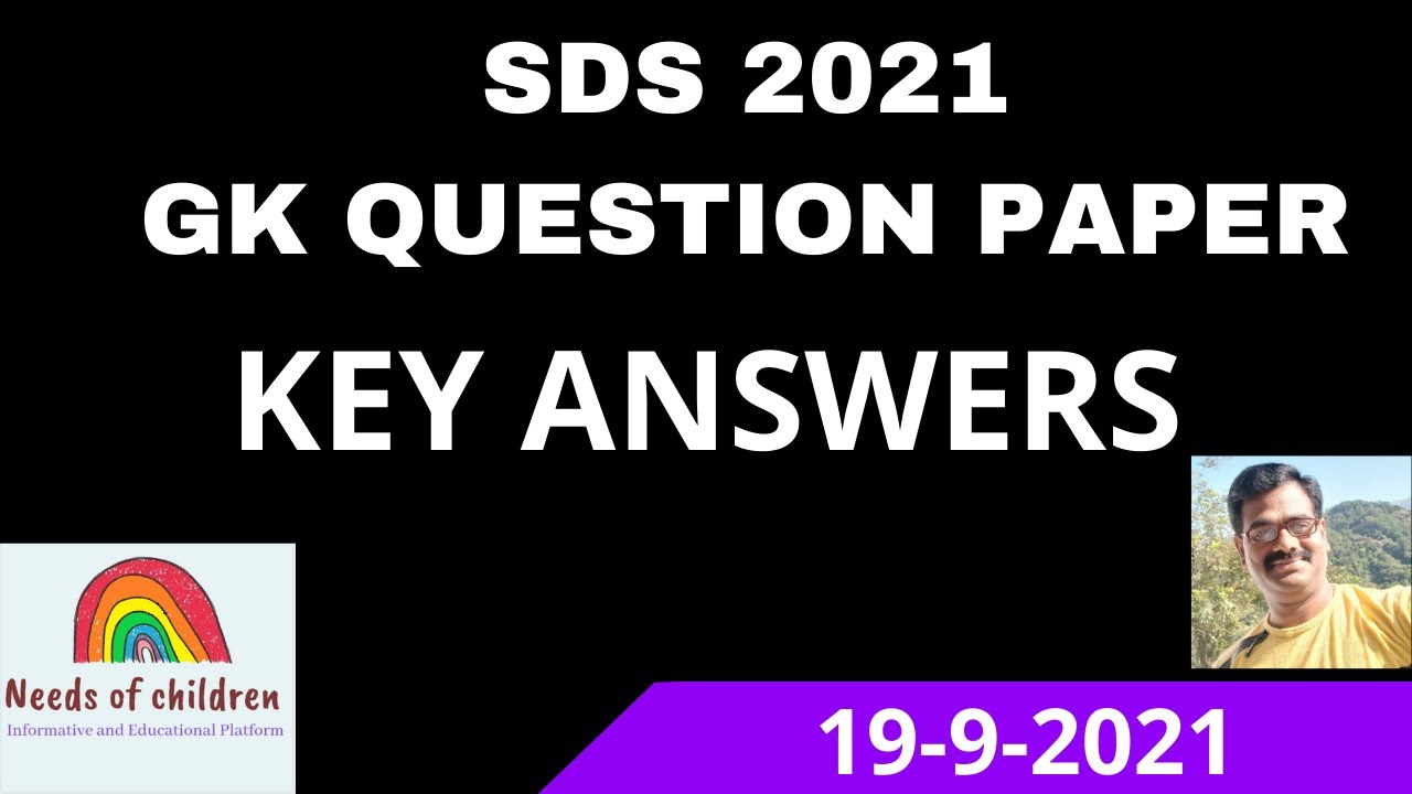 SDA 2021 GK QUESTION PAPER KEY ANSWERS /2021 SDA GK QUESTION PAPER ...