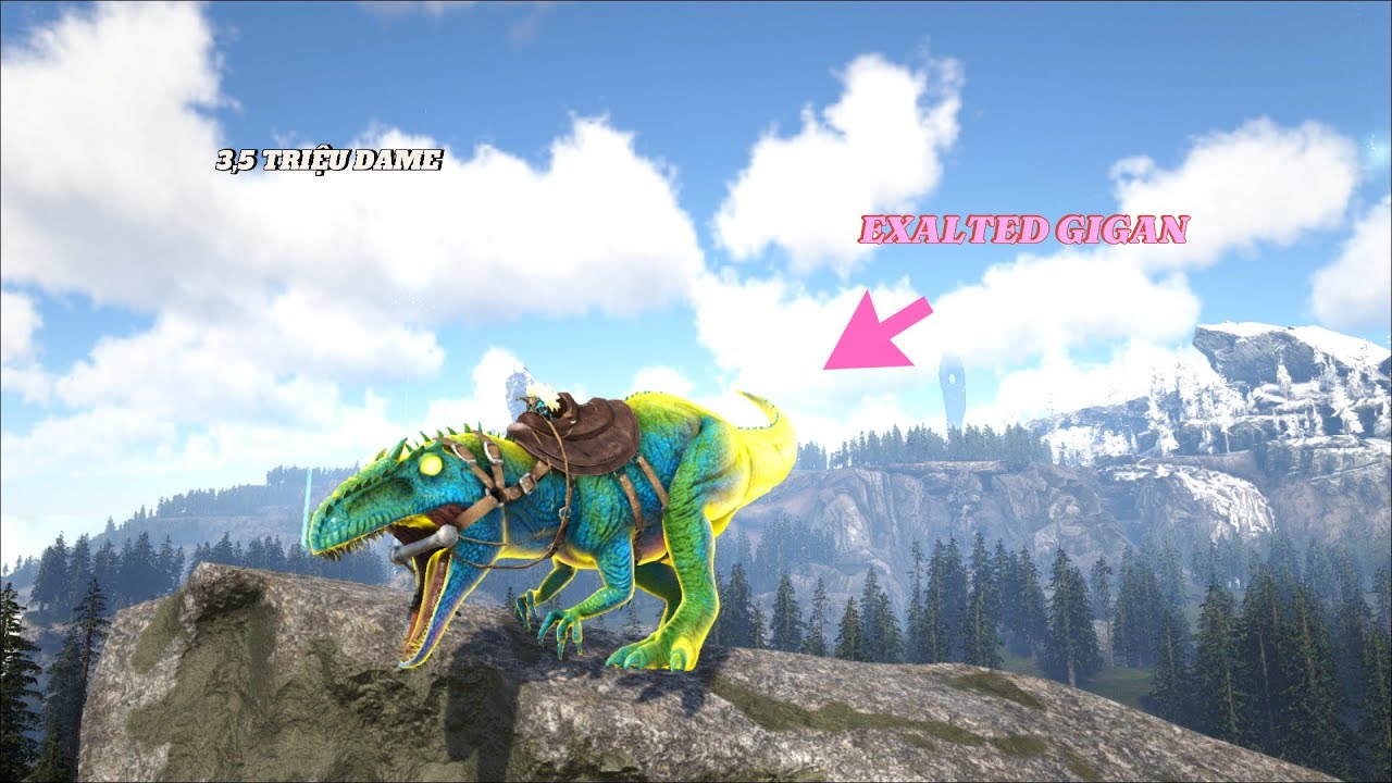 Ark Mod Q+ VIỆT NAM #24:NGẠO NGHỄ GIGAN EXALTED,CÂN NỬA BẢN ĐỒ ^^ - YouTube