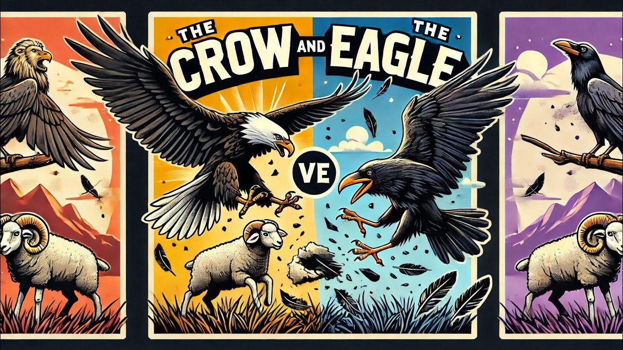 Top 5 kids storys in Telugu"The Crow and the Eagle: A Tale of Imitation ...