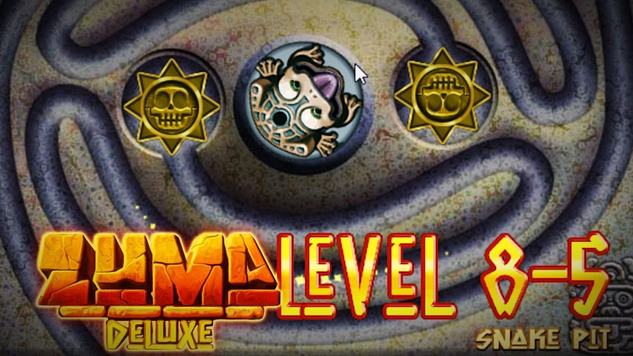 Zuma Deluxe (PC) - Popo Poyolli - Level 8-5 - Snake Pit Gameplay - YouTube