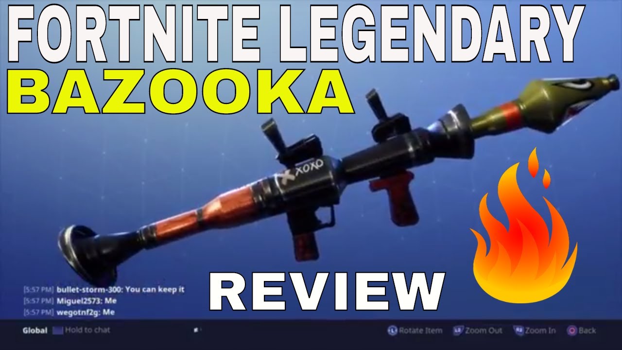 Fortnite - LEGENDARY BAZOOKA | Fortnite Legendary Weapon Review - YouTube