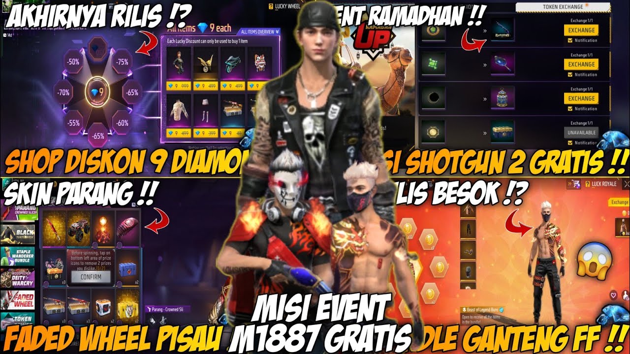 BOCORAN EVENT SAHUR FF !! EVENT RAMADHAN, SHOTGUN M1887 GRATIS, SHOP ...
