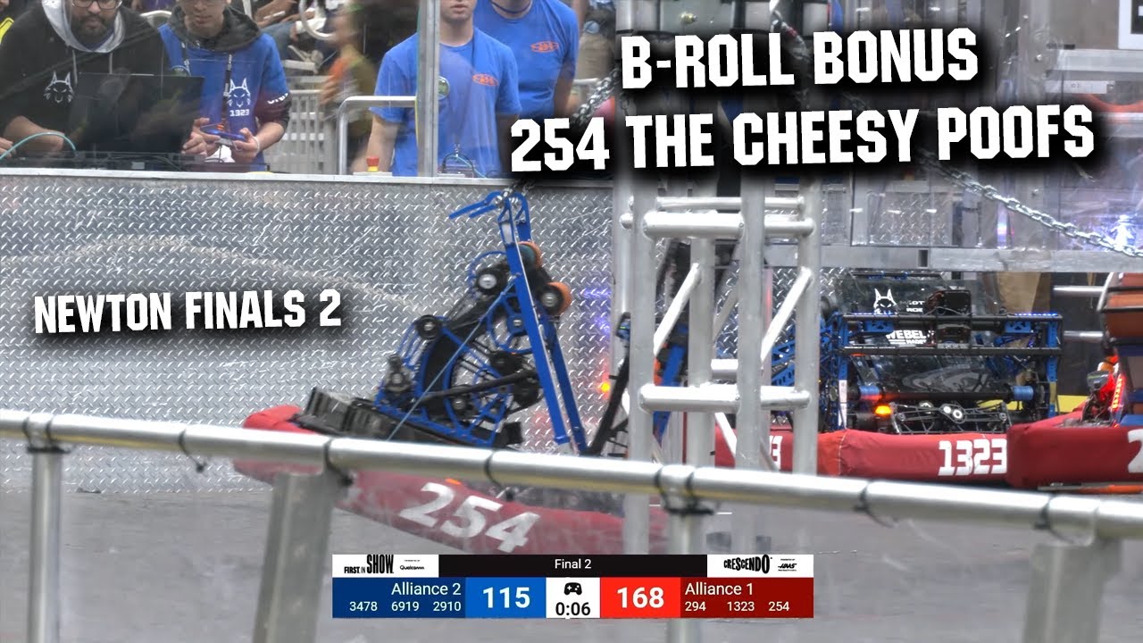 FRC 254 The Cheesy Poofs | B-Roll Bonus | Newton Finals 2 CRESCENDO ...