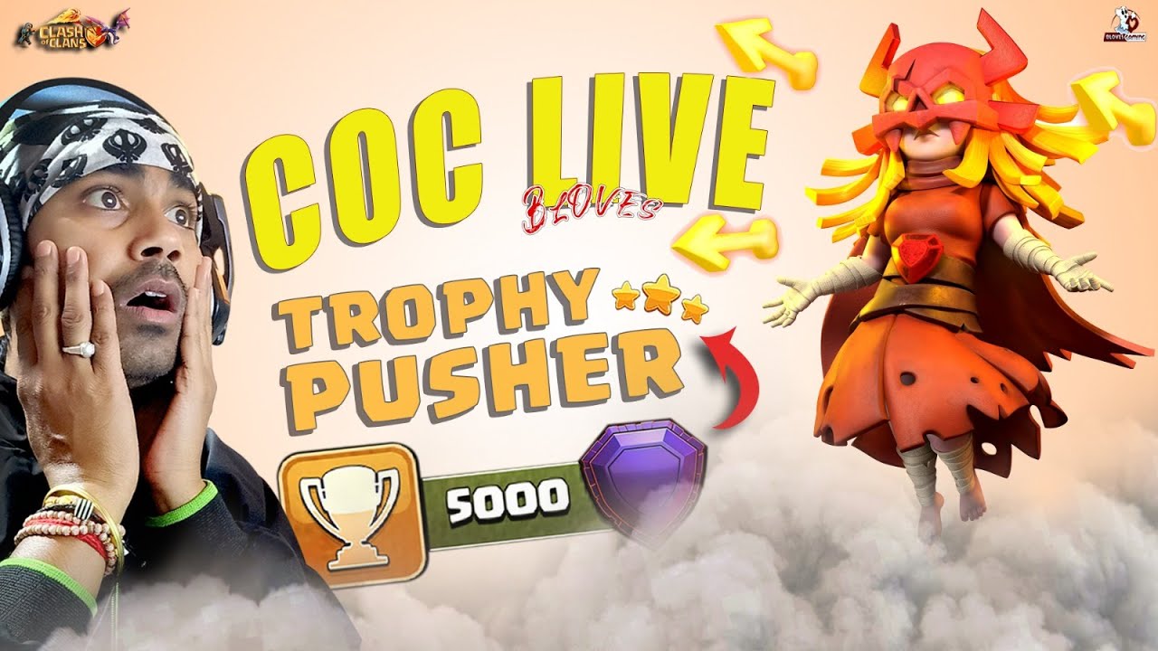 COC LIVE Base Visiting & Tips / coc trophy pushing tips and tricks ...