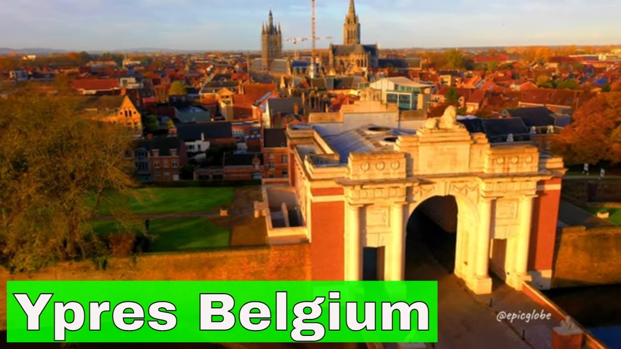 Ypres Belgium - Medieval town with fortress walls - 4k - YouTube
