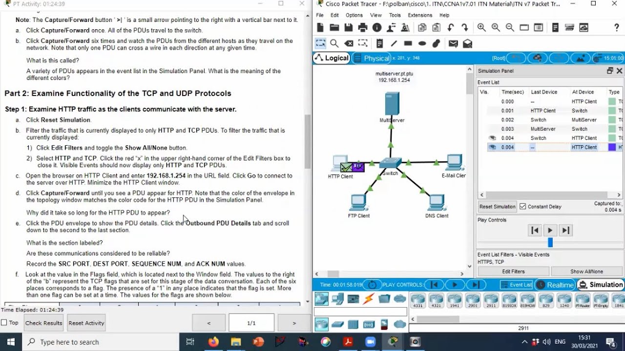 ITN 14.8.1 Detail Komunikasi TCP dan UDP serta Simulasi Packet Data ...