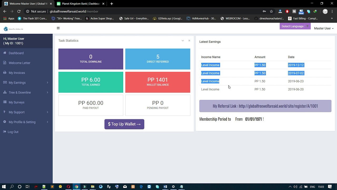 How user can transfer PP money from MLM aid website to his PP account ...