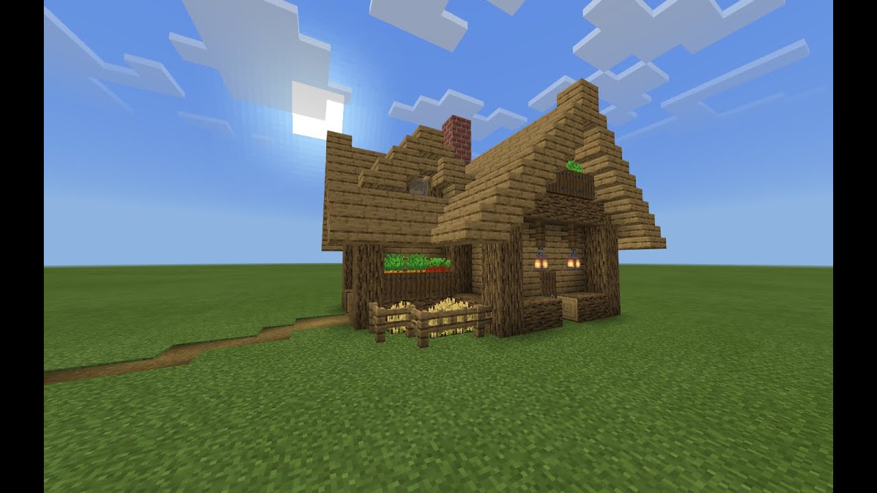 How to make a small rustic house in Minecraft! - YouTube