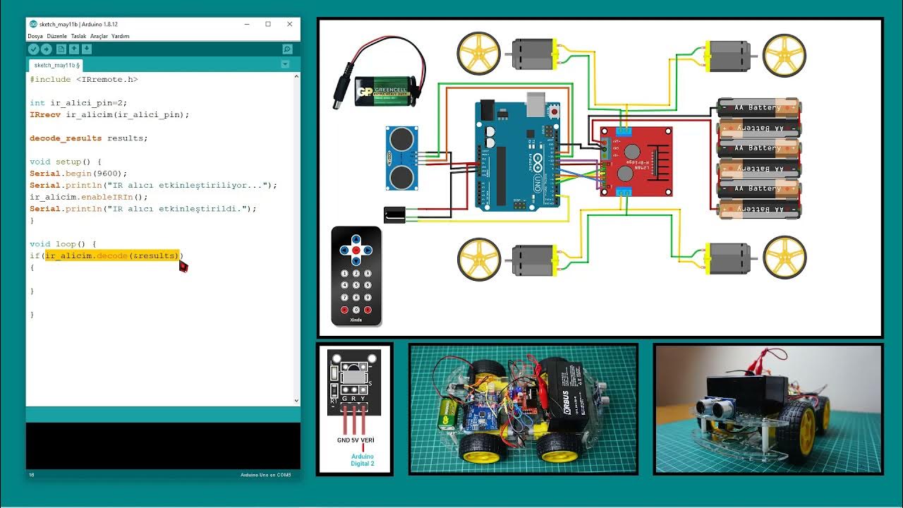 Arduino Araba Yapımı Kodları 1 | Arduino IR Kumanda Tuş Kodu Çözücü ...