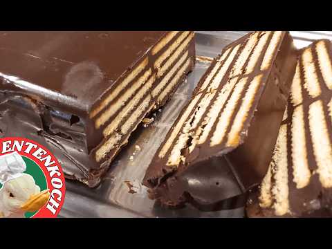 Kalter Hund – richtig leckerer Kuchen - nur 3 Zutaten - ohne Palmfett & ohne Eier