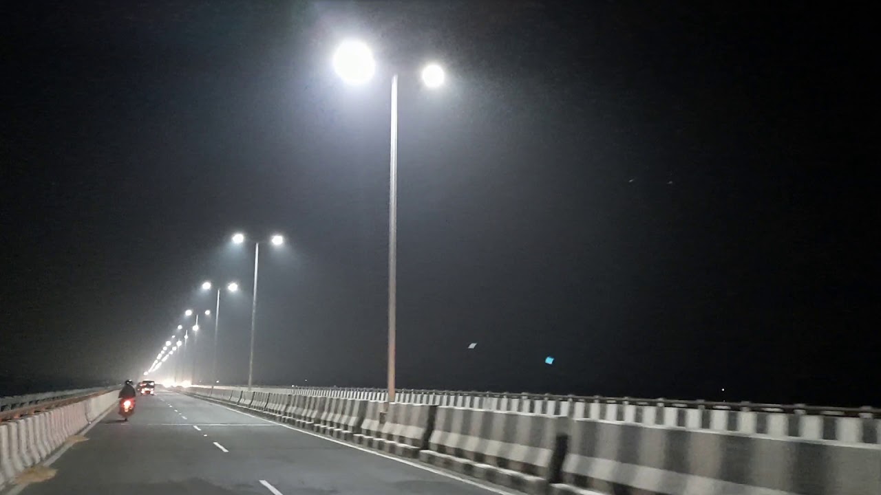 Koshi Barrage night mode Bihar - YouTube